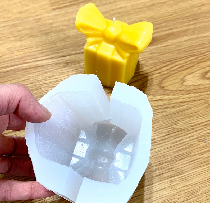 3D Silicone gift box candle soap Mold resin mold homemade | Etsy