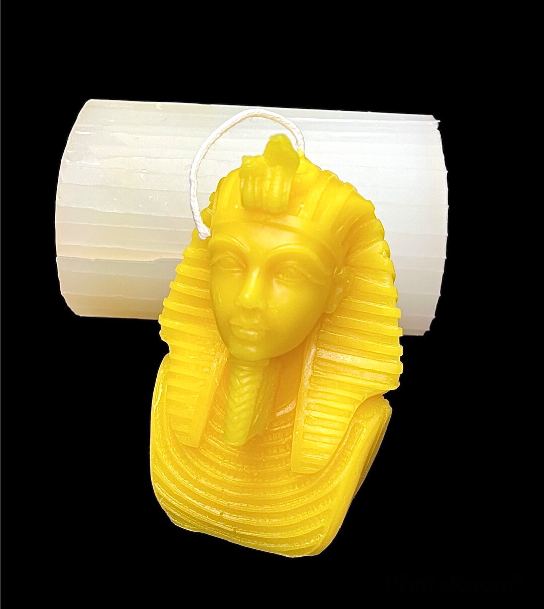 4” Silicone Egyptian King Tut Mold - 3D Figure Mold - Candle Soap Mold ...