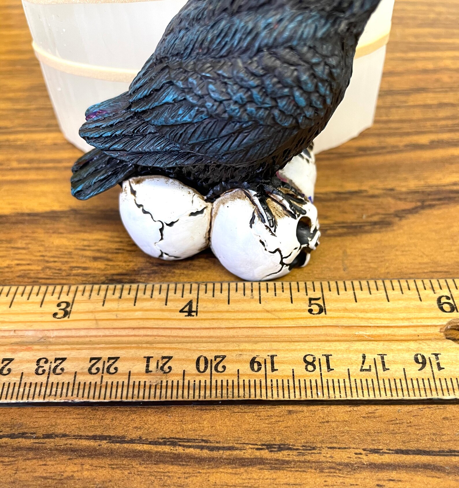 Small 3D Silicone Raven Crow Mold Crow on Skull Mold - Etsy