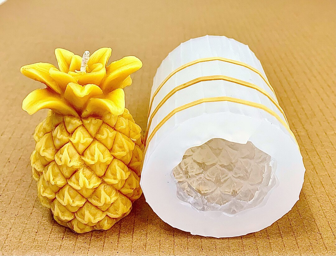 Tropical Vibes 3D Silicone Pineapple Mold - Perfect for Candles, Soaps ...