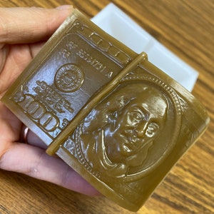 Silicone US 100 Dollar Bill Money Mold - Soap Resin Wax Mold - the ...