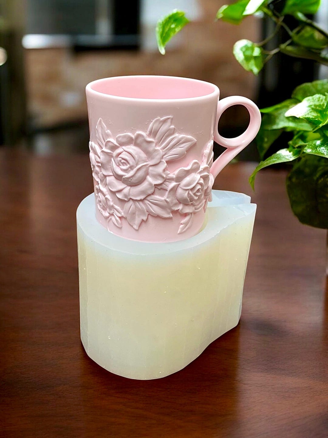 Silicone Floral Rose Flower Cup Mold - Etsy