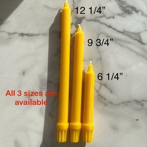 Silicone Colonial Taper Candle Mold - Single Cavity - 9.75” - Handmade ...