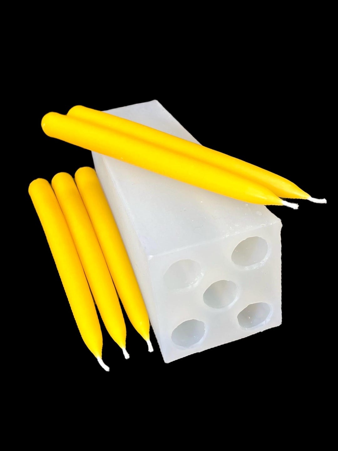 9” Silicone Taper Candle Mold - 5 Cavities - Etsy