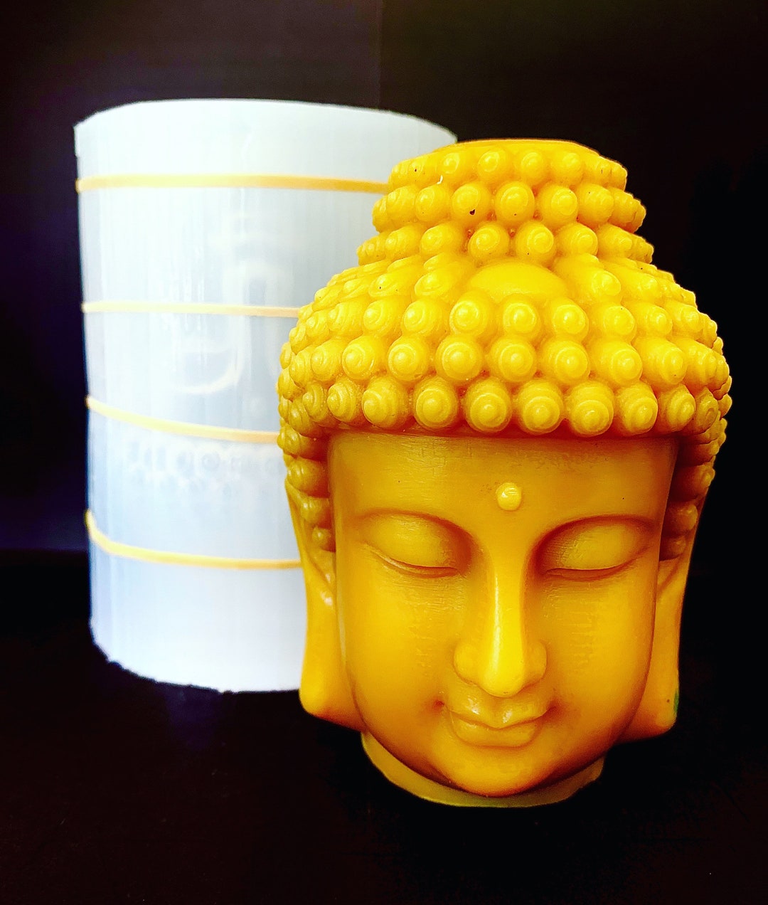 3D Silicone Buddha Head Mold Female Male Buddha Statue Homemade Mold ...