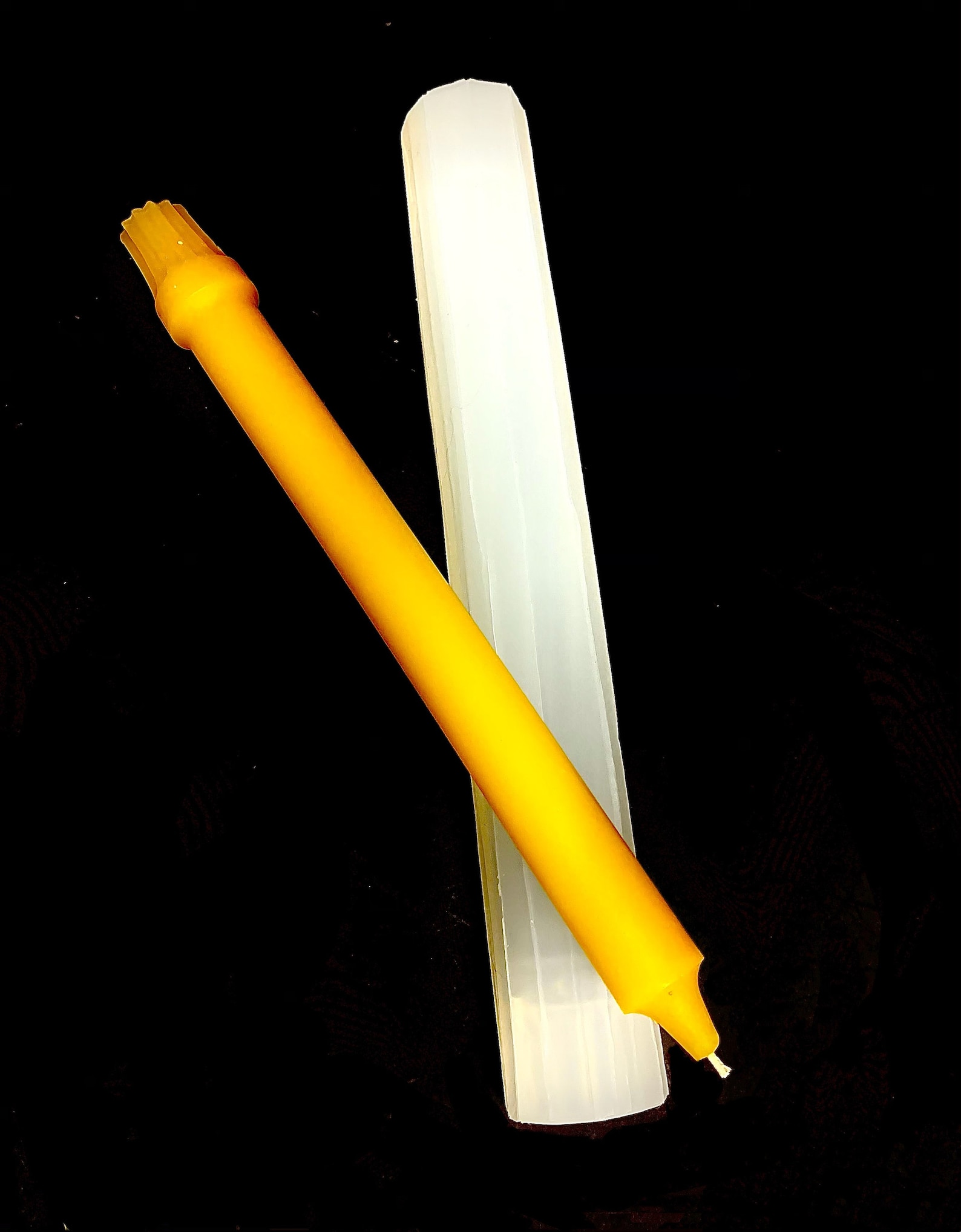 Silicone Colonial Taper Candle Mold - Single Cavity - 9.75” - Handmade ...