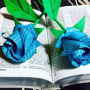Wording Roses - Origami Roses - Personized Flowers - Custom Made Gift ...