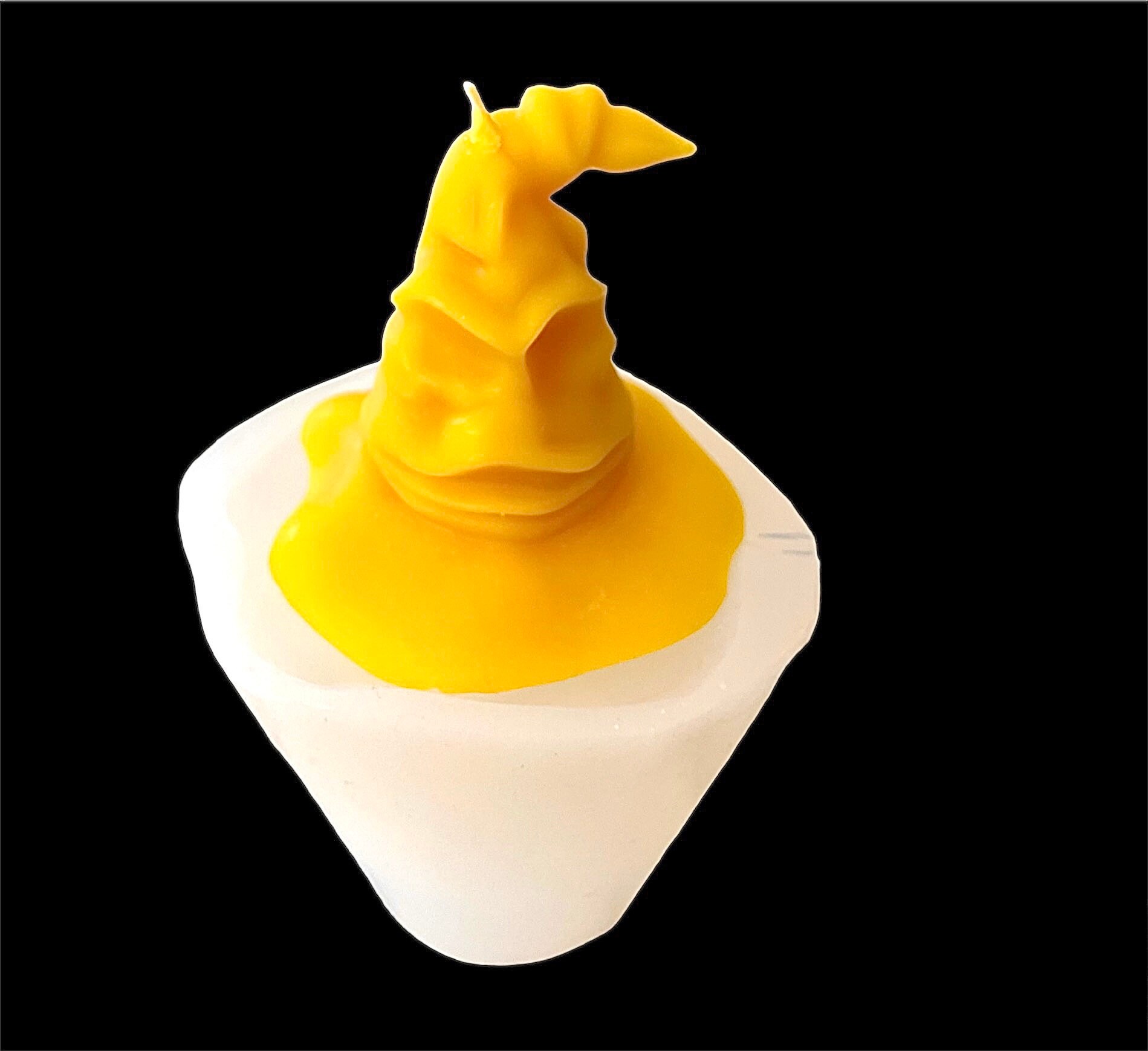 3” 3D Silicone Wizard Hat Mold - Sorting Hat Mold for Candle Soap Resin ...