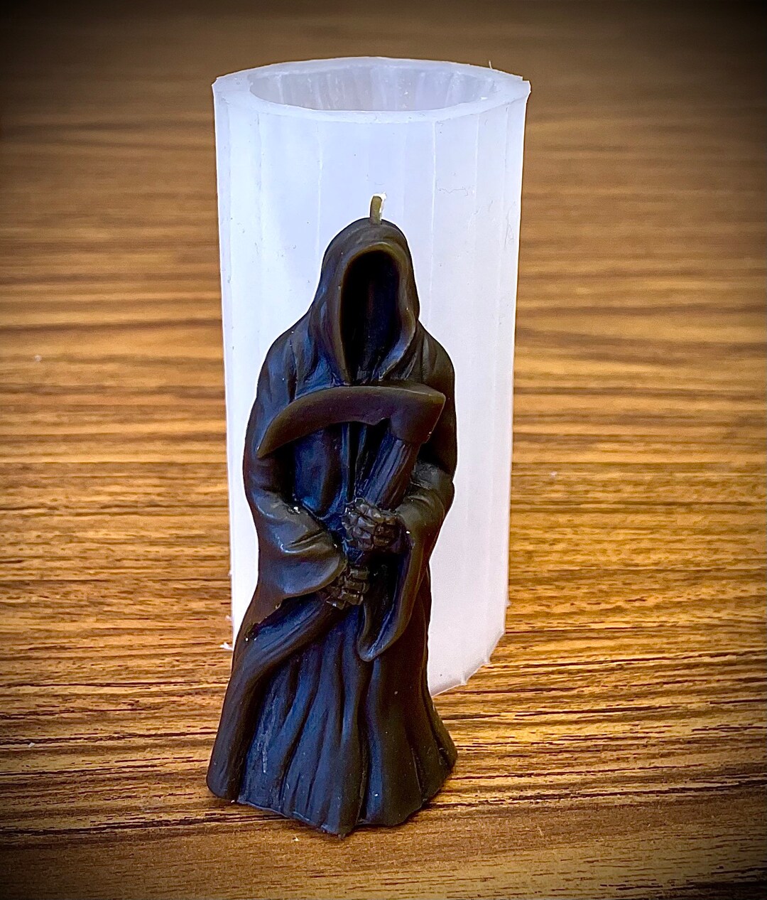 Small 3D Silicone Grim Reaper Mold Death Mold Halloween Mold Gag Gift ...