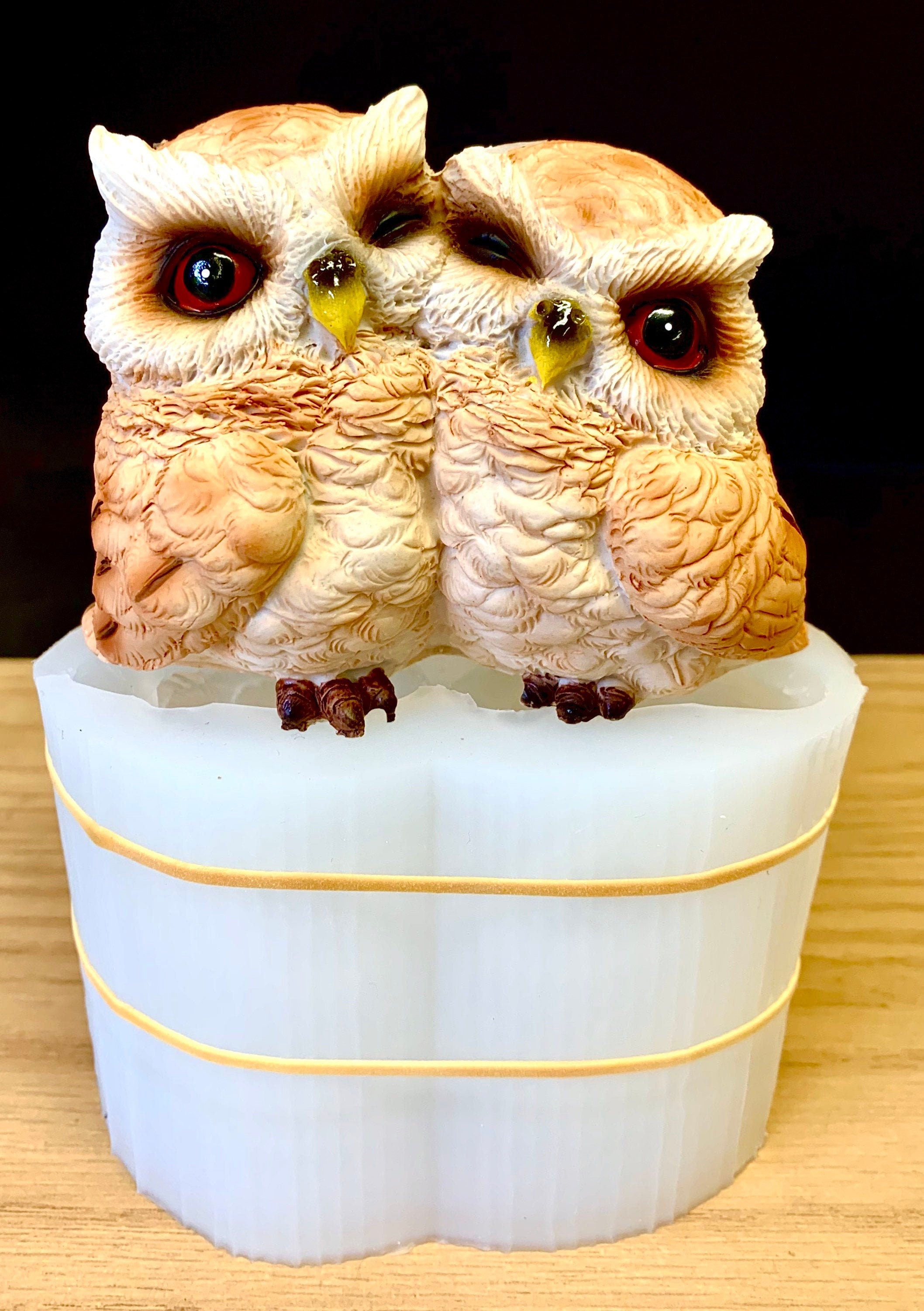 3D Silicone Owl Couple Mold - Owl Lovers Mold - Love Birds Mold - 3” - Etsy