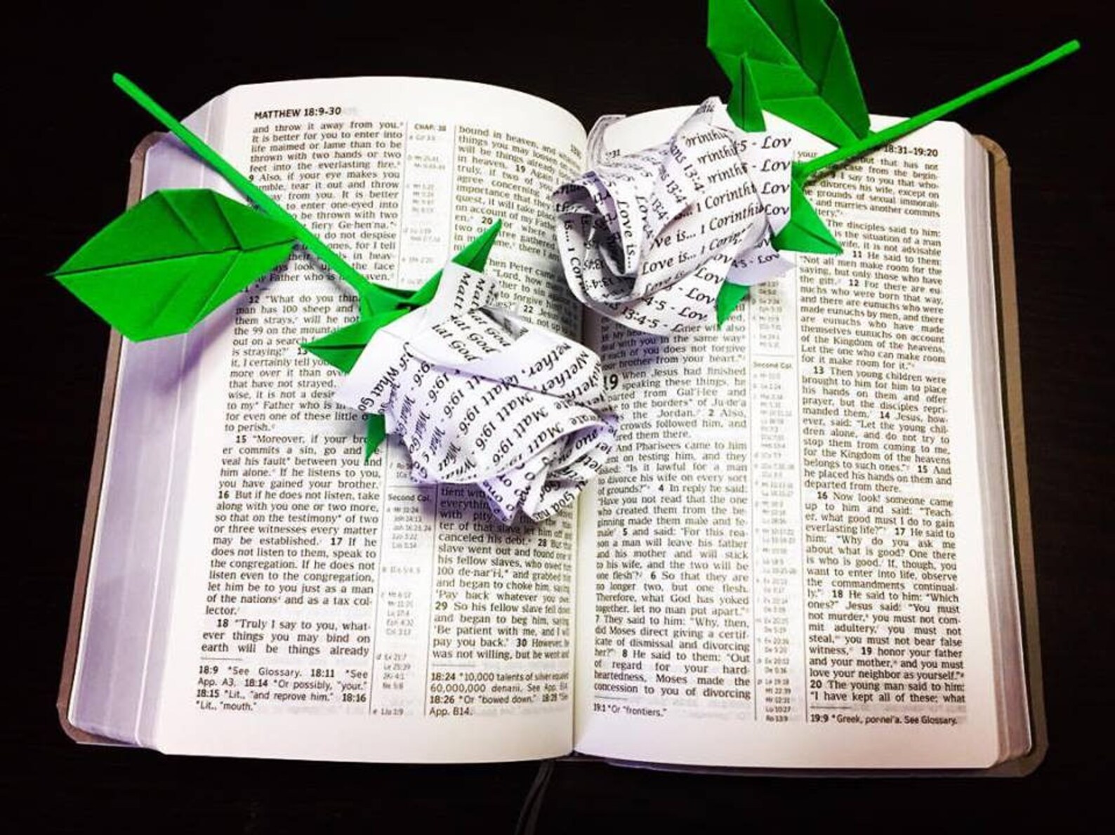 Wording Roses Origami Roses Personized Flowers Custom - Etsy