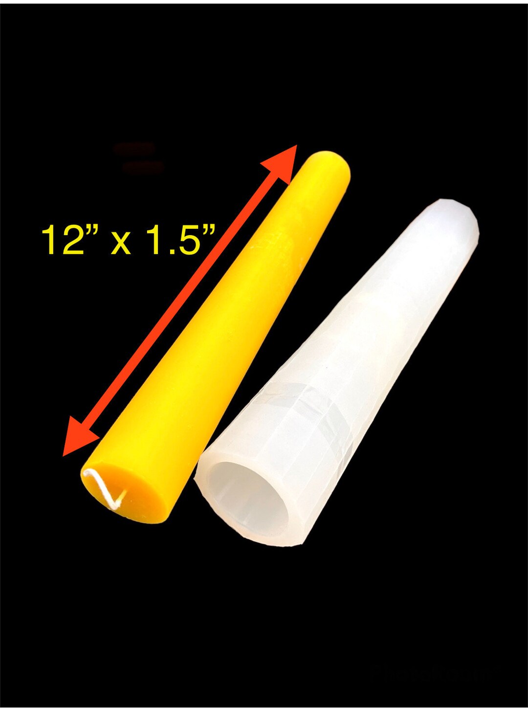 Silicone Tall Pillar Candle Mold - Altar Church Candle Mold - Flat Top ...