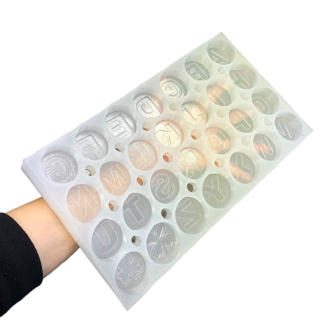 Capital Letter Silicone Mold- Alphabet Tea Light Candle Mold - Wax Melt ...