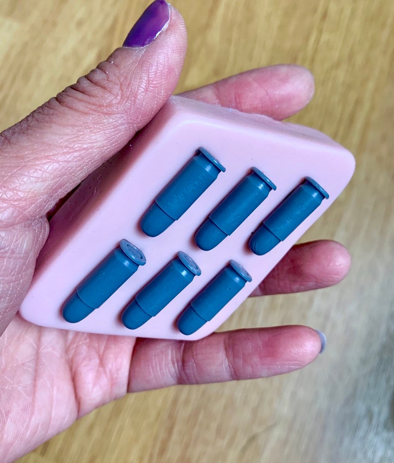 Silicone Bullet Soap Mold Massage Bar Mould Hunter's | Etsy