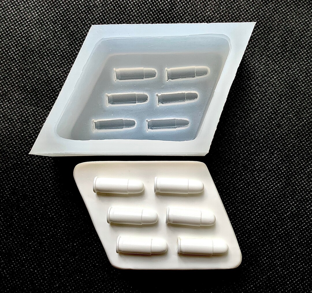 Silicone Bullet Soap Mold - Massage Bar Mould - Hunter's Soap - Lotion ...