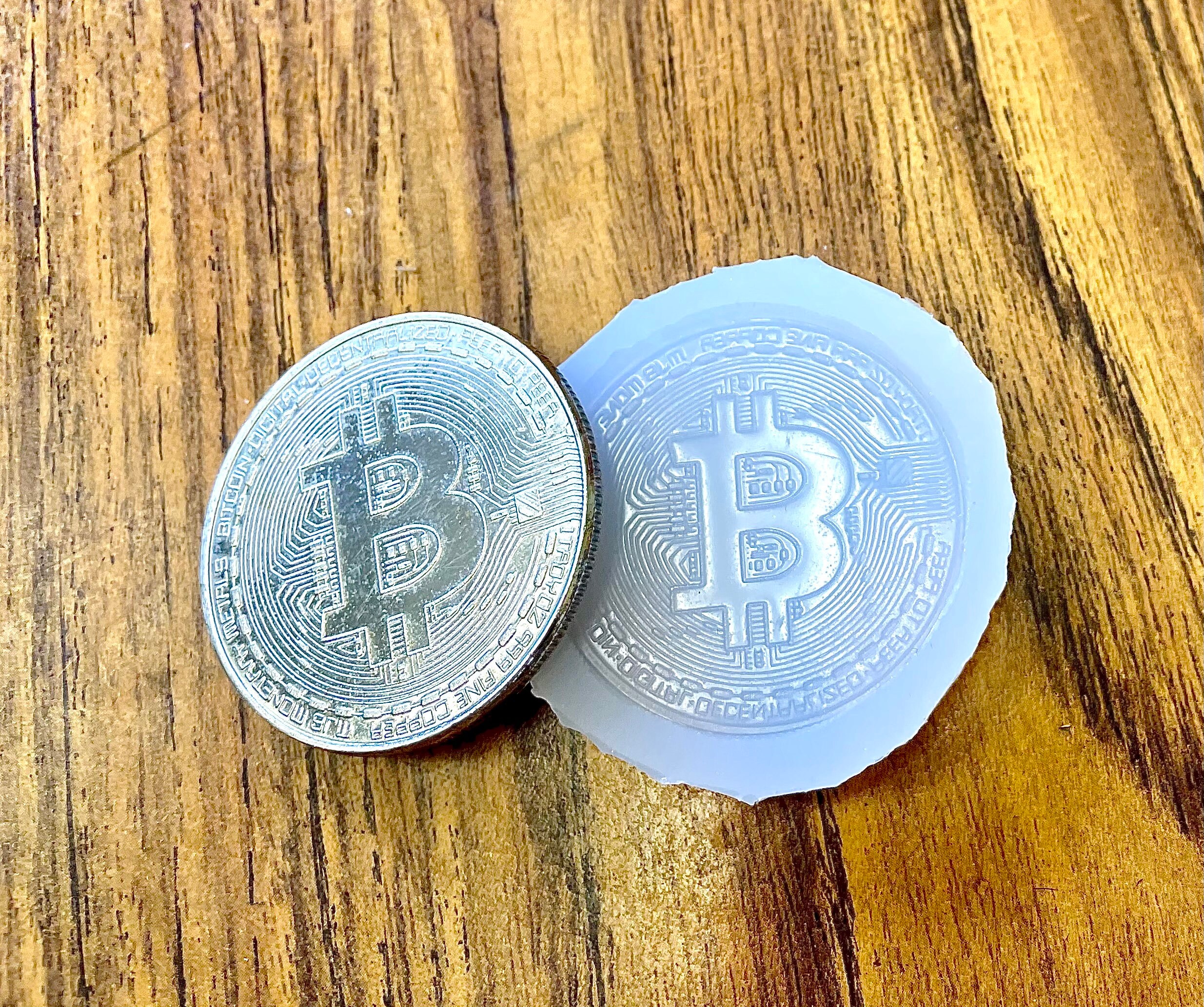 Silicone Mold Bitcoin Mold Single Cavity Mold Bitcoin - Etsy