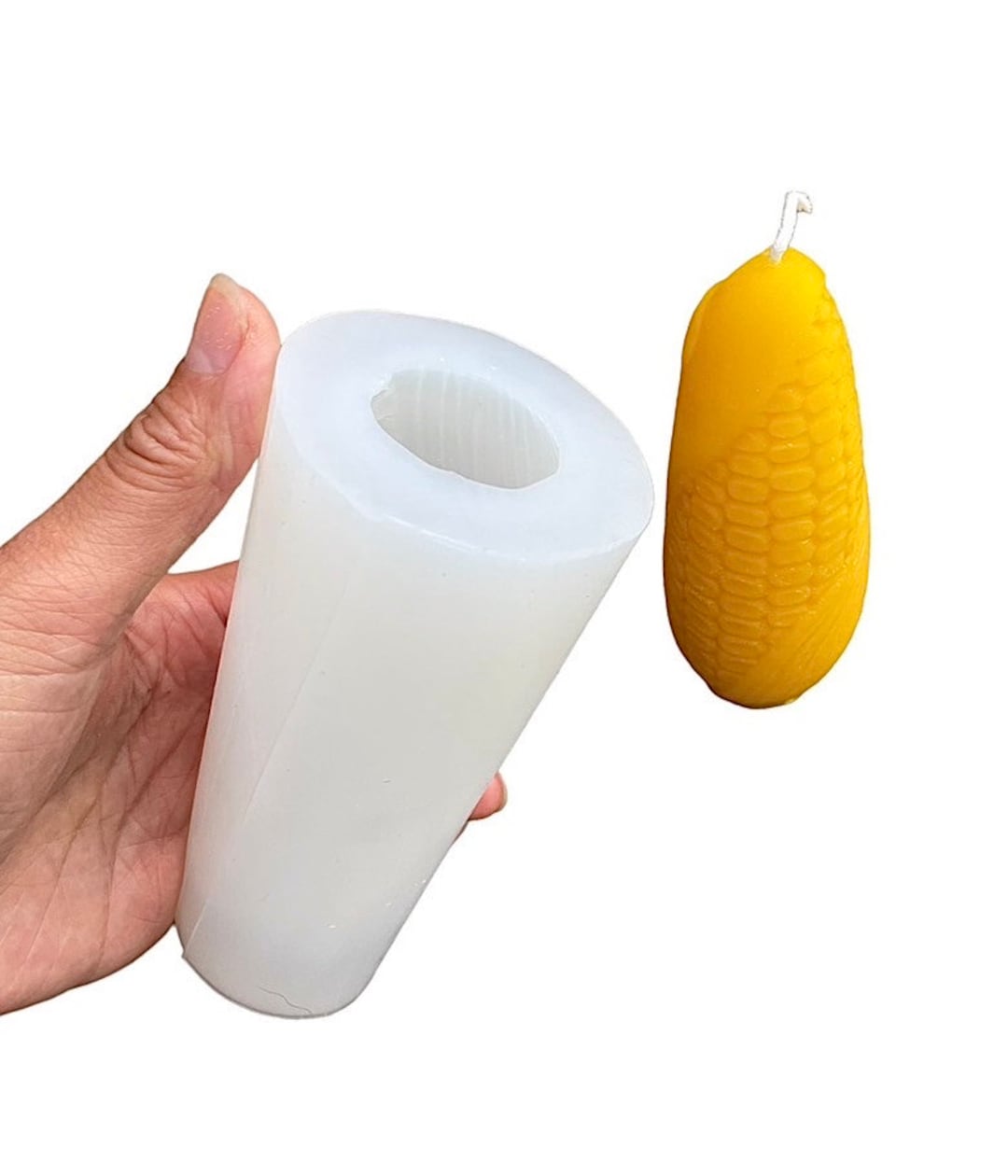 3D Silicone Corn on the Cob Mold - 4 1/4” - Candle Soap Resin Mold ...