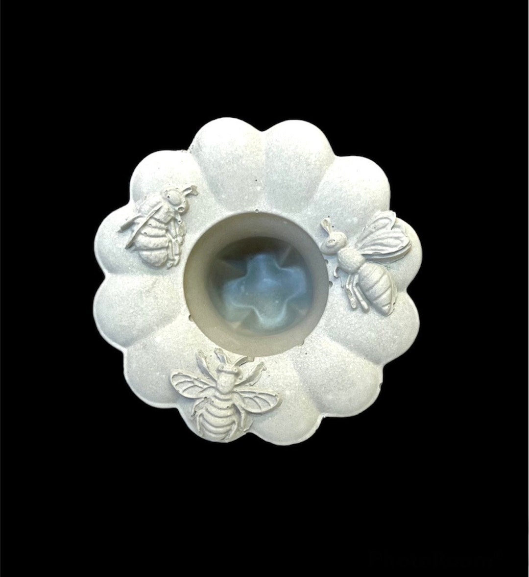 Concrete Taper Holder With Honeybees - Etsy