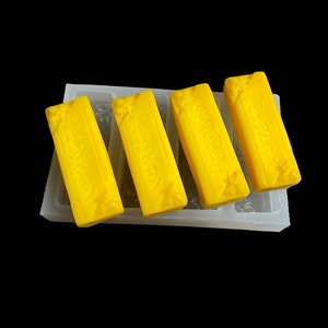 Silicone Beeswax Bar Mold - 1 Oz Bee Bar Mold - Honeybee Bar Mold ...