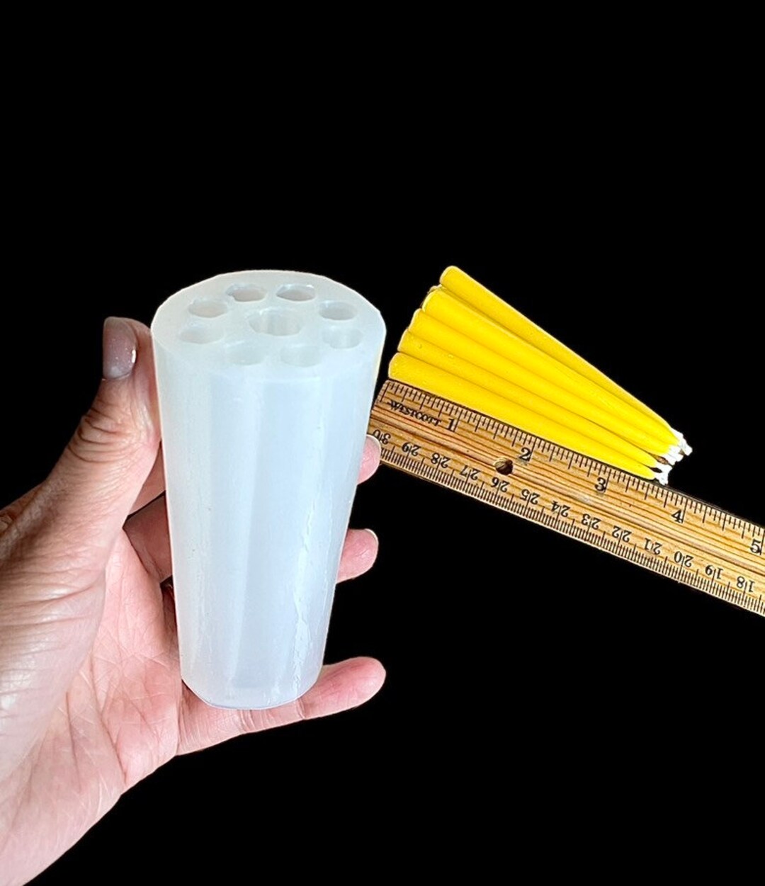 3.5 Silicone Mini Taper Mold Birthday Candle Mold Spell Candle Mold 8 ...