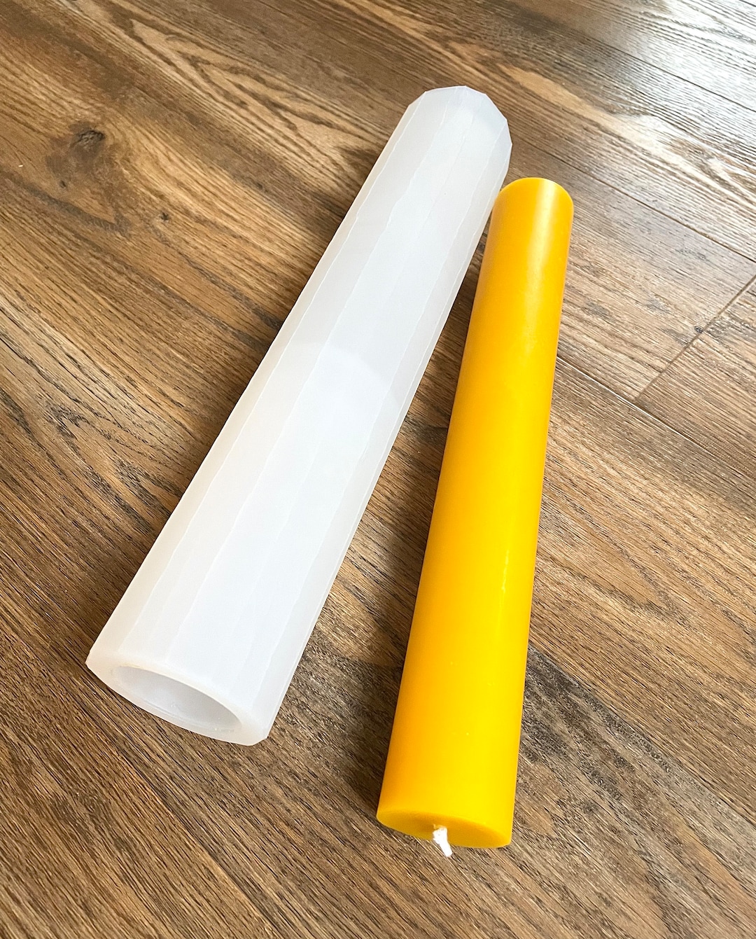 12” Silicone Pillar Candle Mold - Altar Candle Mold - Flat Top Tall ...