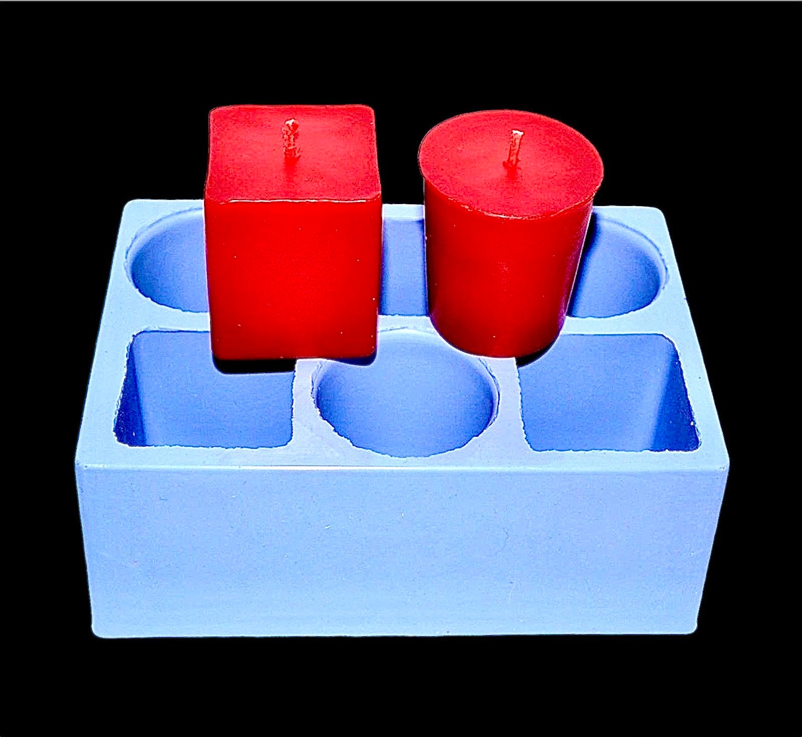 Silicone Votive Candle Mold Square Candle Mold 6 Cavity - Etsy