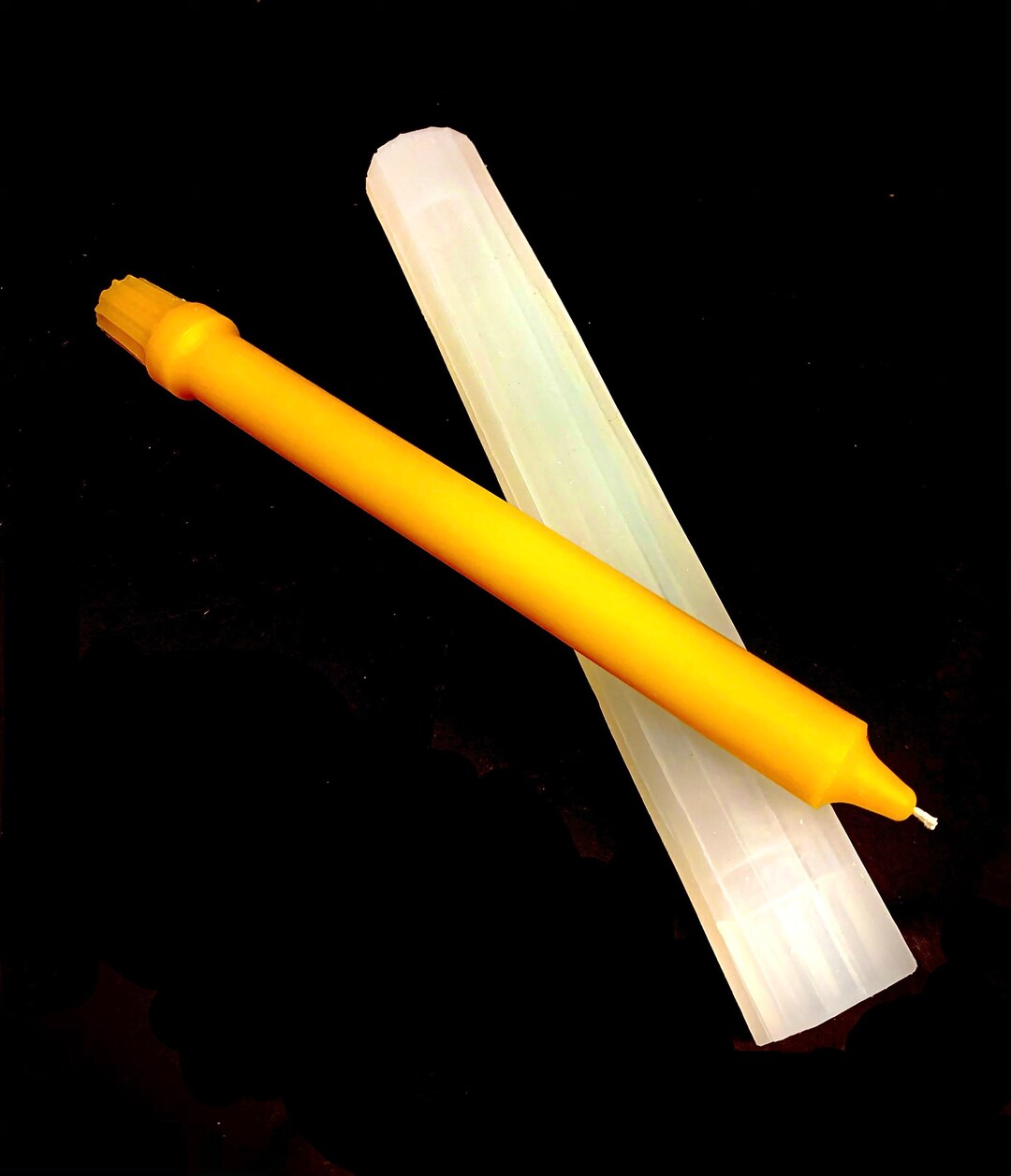 Silicone Colonial Taper Candle Mold Single Cavity 9.75 Handmade - Etsy