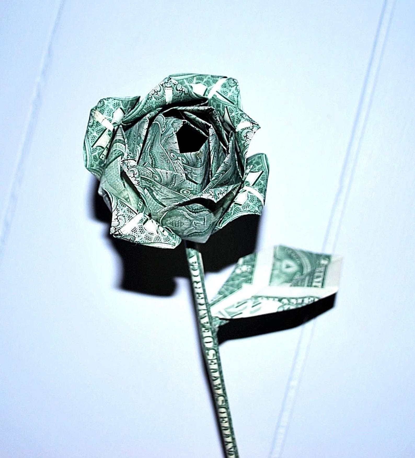 Money roses money flower origami money rose dollar bill | Etsy