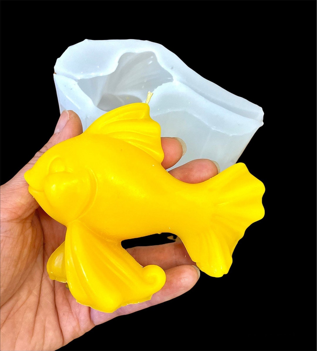 3D Silicone Gold Fish Mold - Fish Candle Soap Mold - Homemade - Etsy