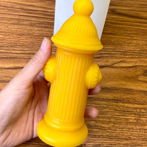 6.5” Silicone Fire Hydrant Mold - Pillar Candle Mold - Soap Resin Mold ...