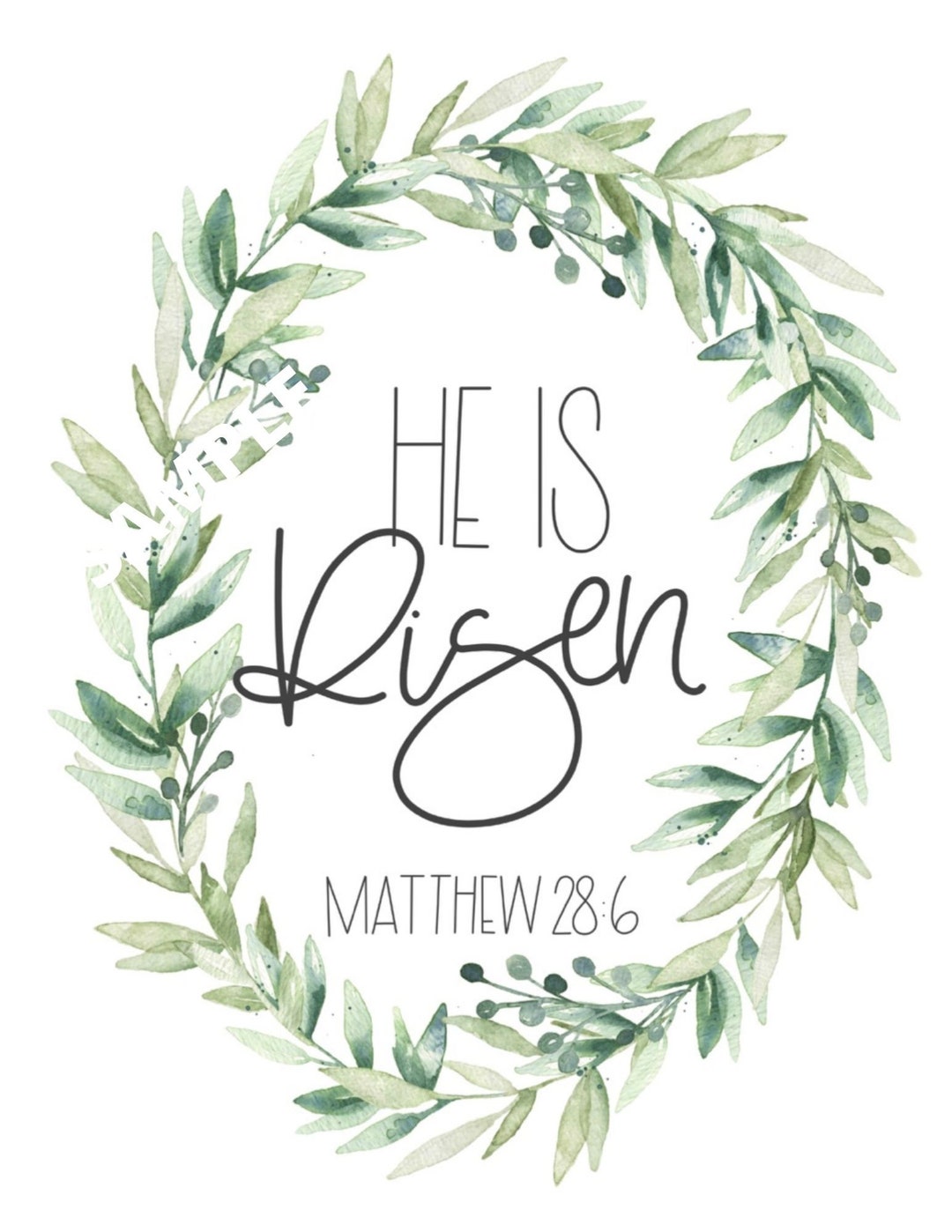 He is Risen Print - Etsy
