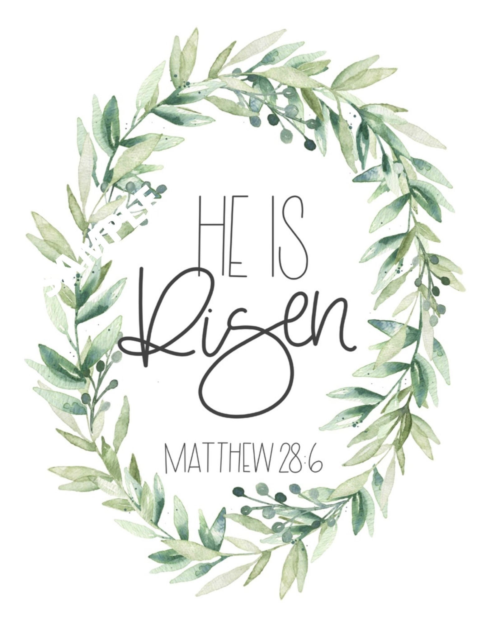 He is Risen Print - Etsy