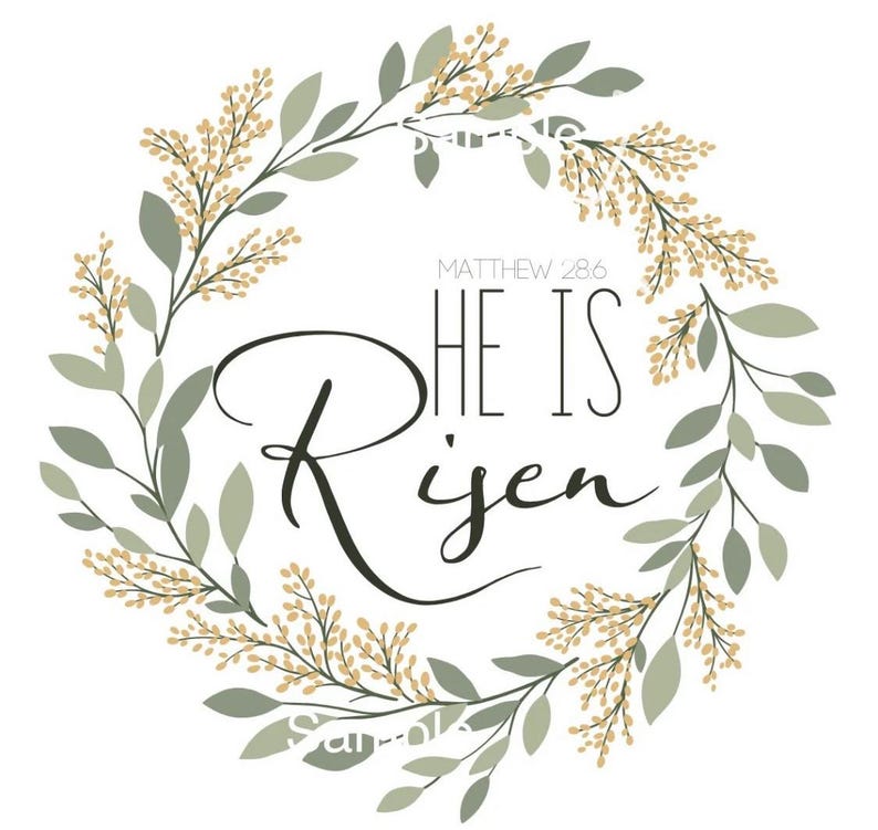 He is Risen Print - Etsy