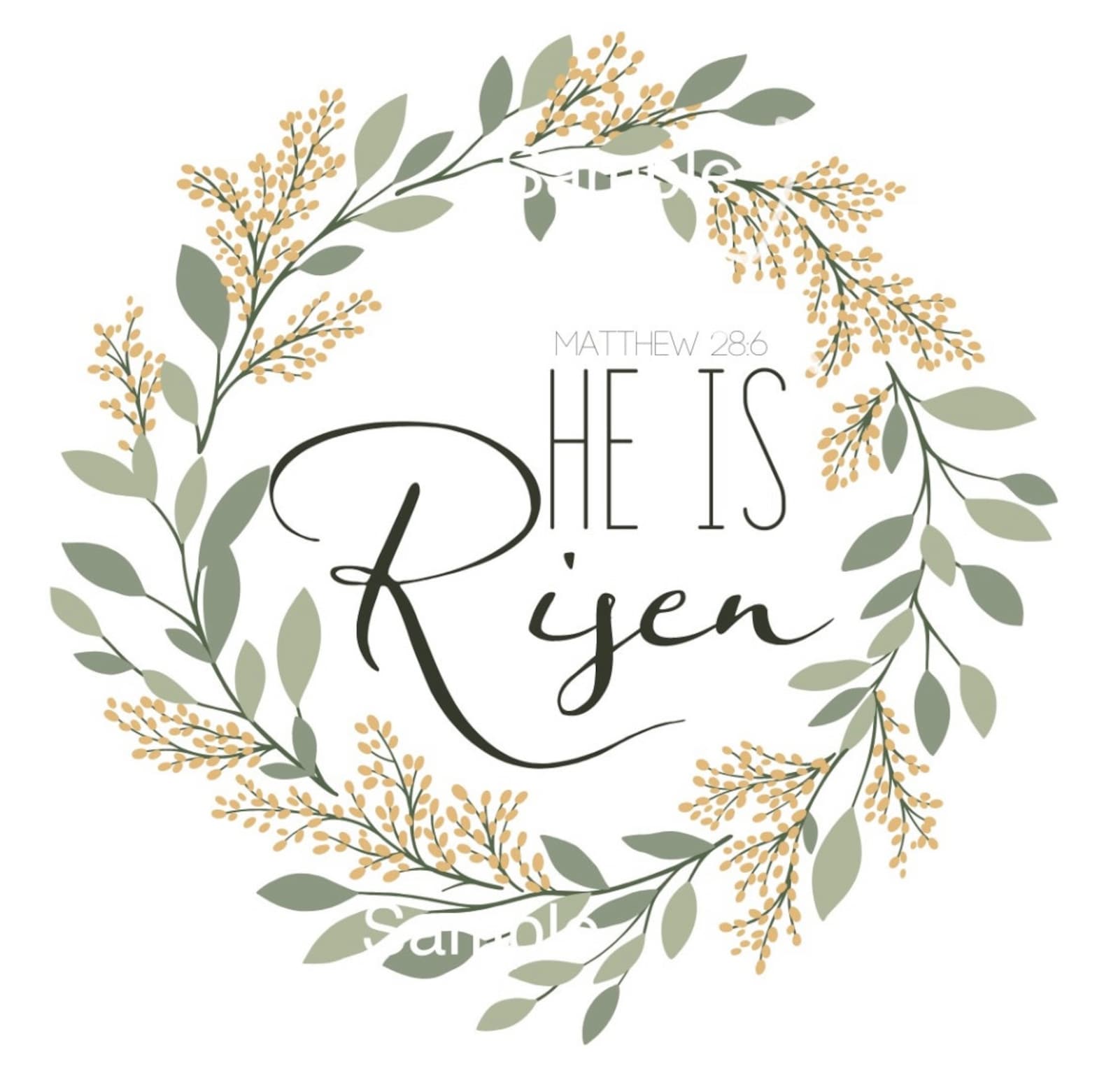 He is Risen Print - Etsy