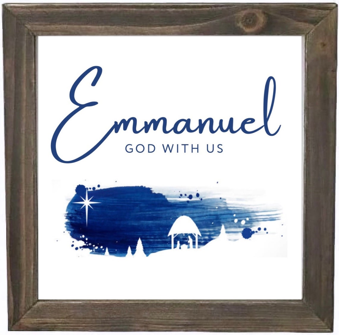 Emmanuel God With Us Digital Print LDS Art Church of Jesus Christ Nativity Star Wise Men - Etsy