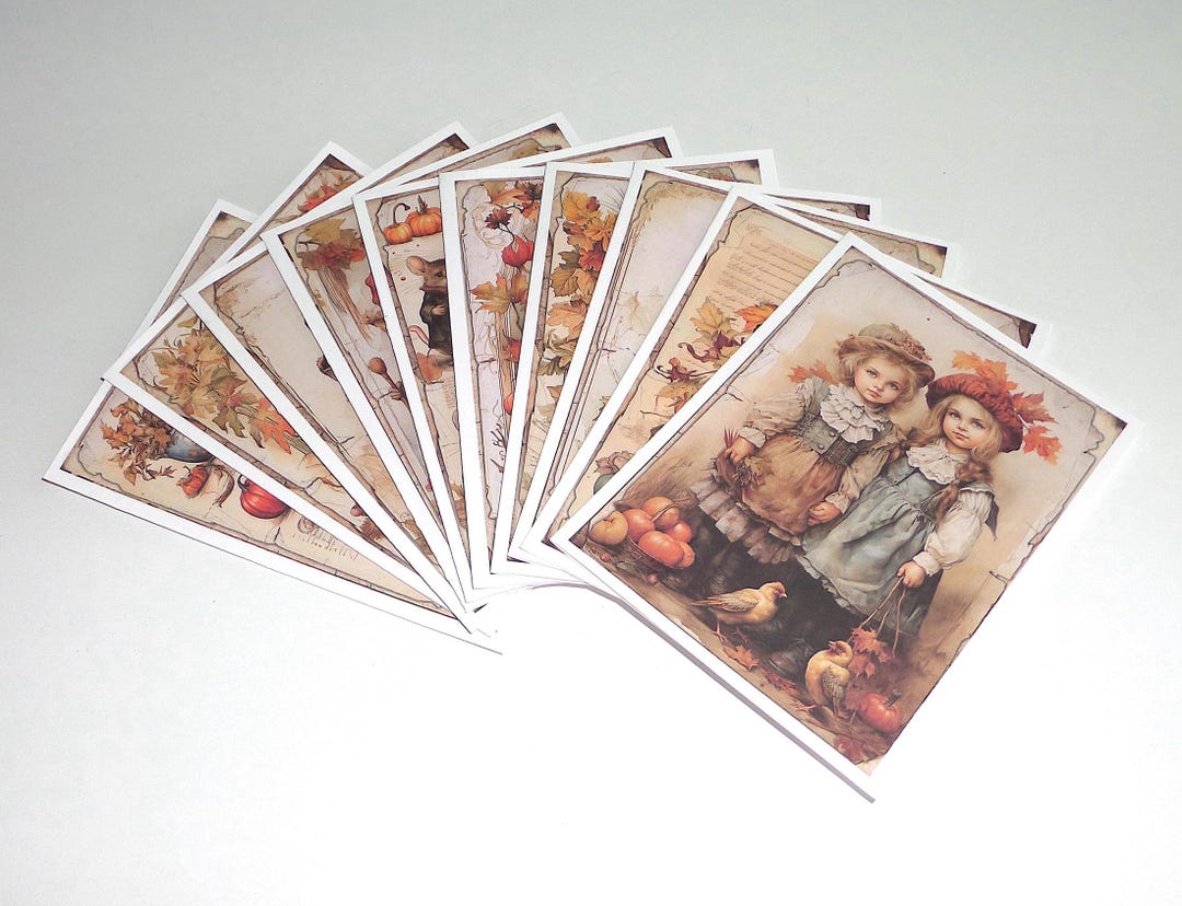 10 Handmade Blank Notecards, Greeting Cards Set, Stationary, 4.5x6 ...