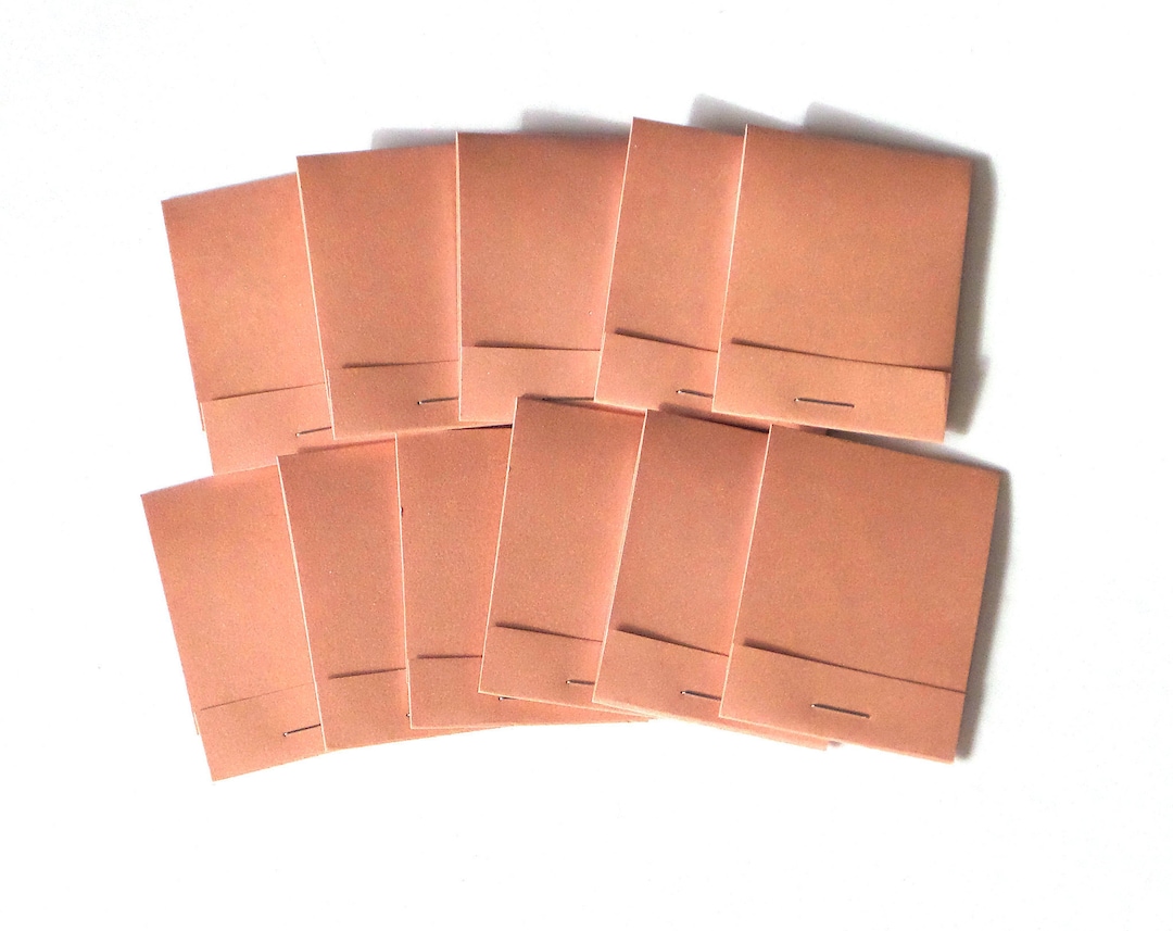 Set of 32 Shimmery Rose Gold Matchbook Notepads in Cardstock, Party ...