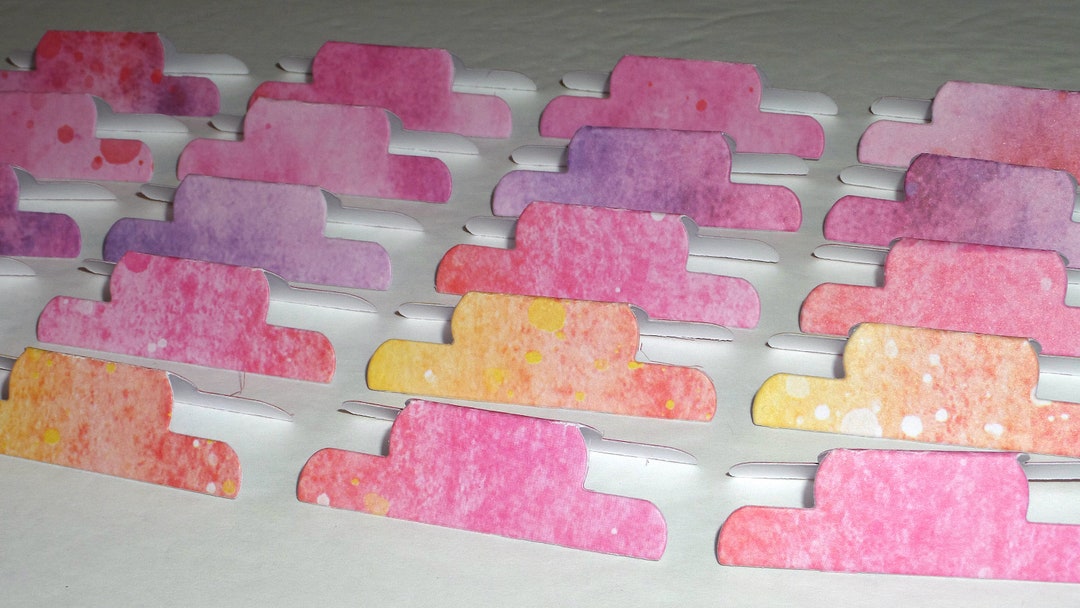 20 Watercolor Divider Tabs, Double-sided, Planner Tabs, Junk Journal ...