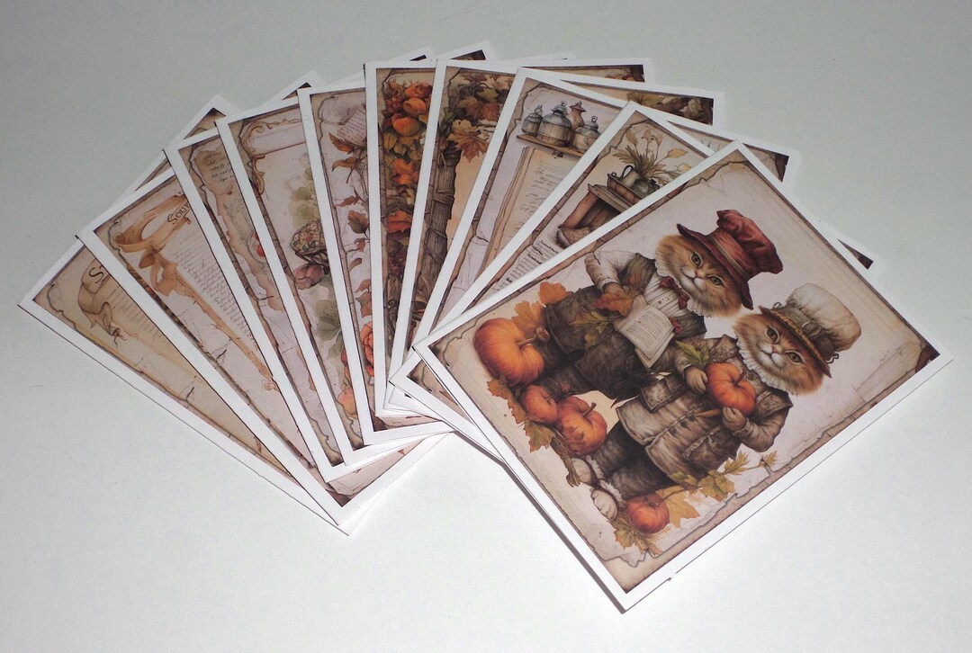 10 Handmade Blank Notecards, Greeting Cards Set, Stationary, 4.5x6 ...