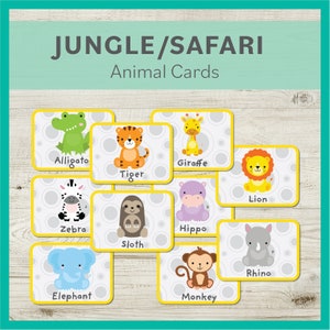 Printable Cute Animal Flashcards Dice and Memory Game - Etsy UK