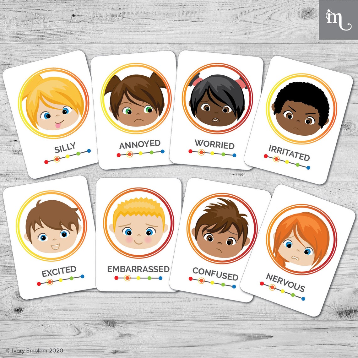 Calm Down Corner Feeling and Emotion Cards Printable | Etsy