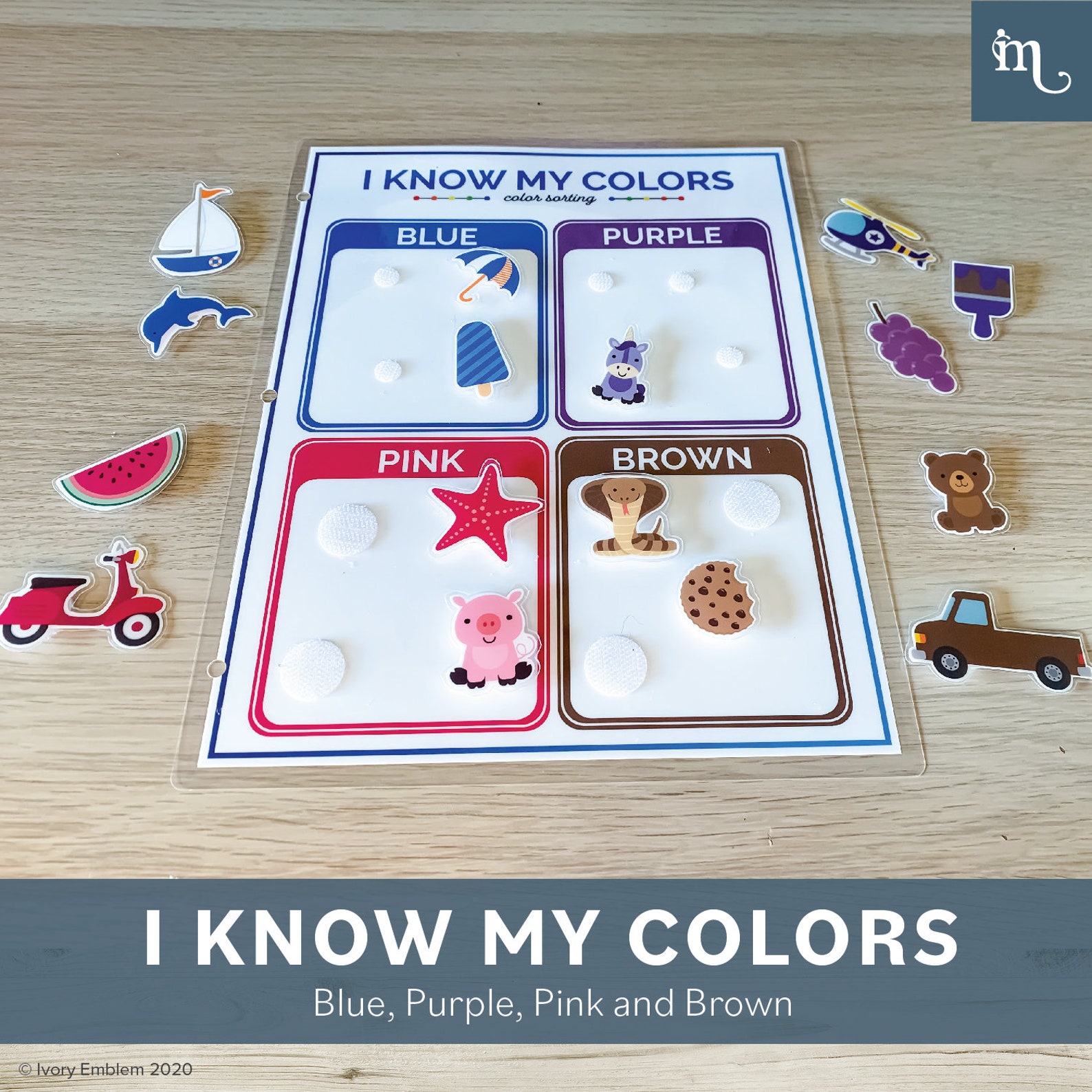 I Know My Colors | Color Sorting | Activity Sheets - Etsy