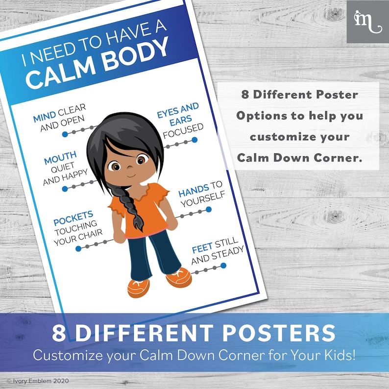 Calm Down Corner | I Need to Have a Calm Body | Posters | Printables - Etsy