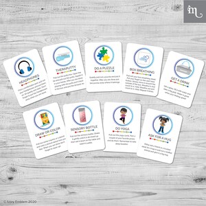 Calm Down Corner | Calm Down Choices Bingo Game | Printable - Etsy