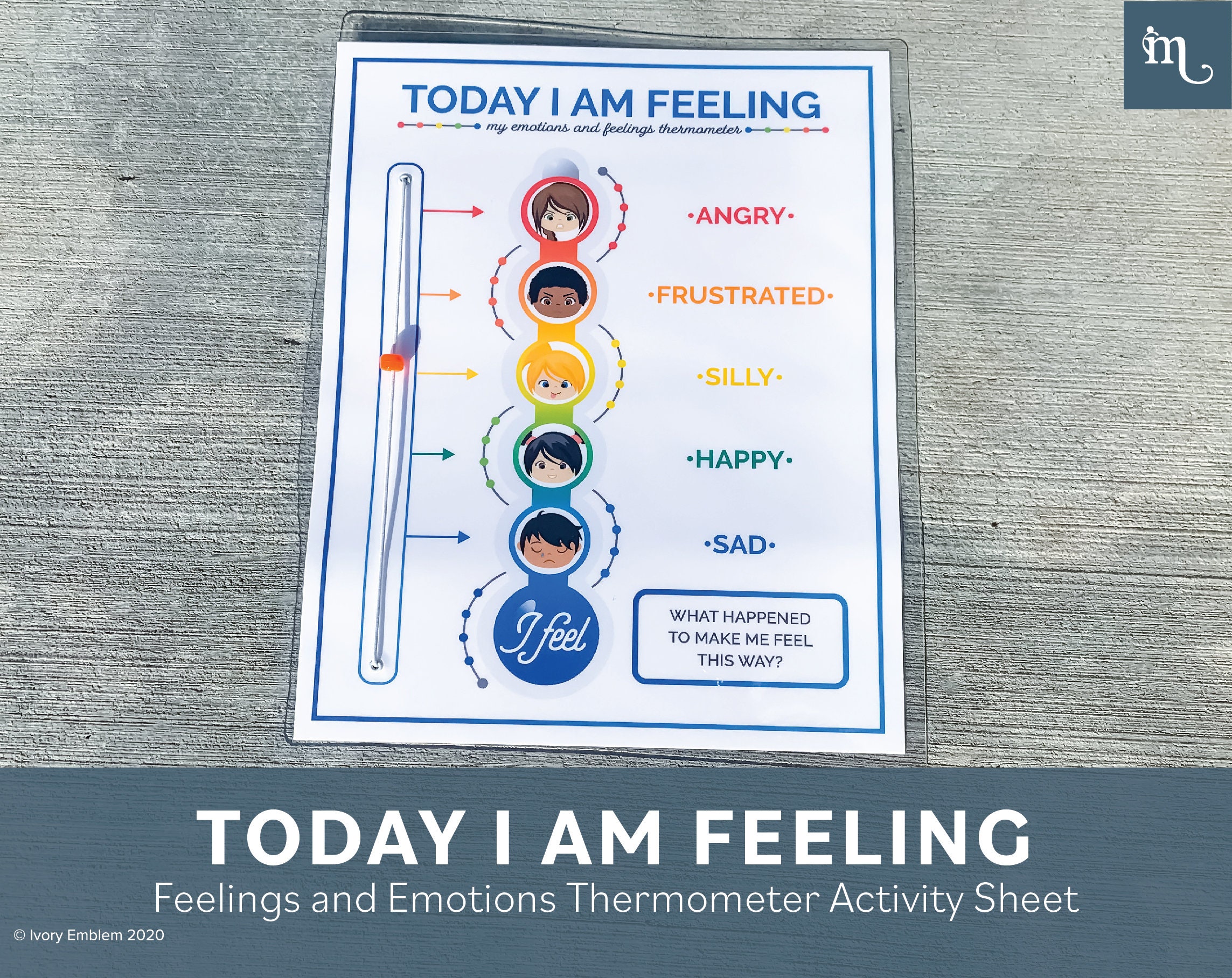Today I Am Feeling Feelings and Emotions Thermometer Busy Binder ...