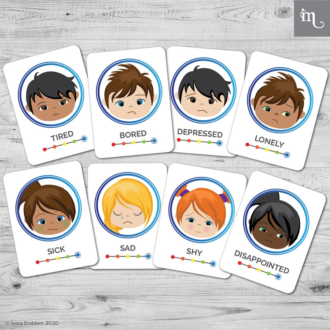 Calm Down Corner Feeling and Emotion Cards Printable | Etsy