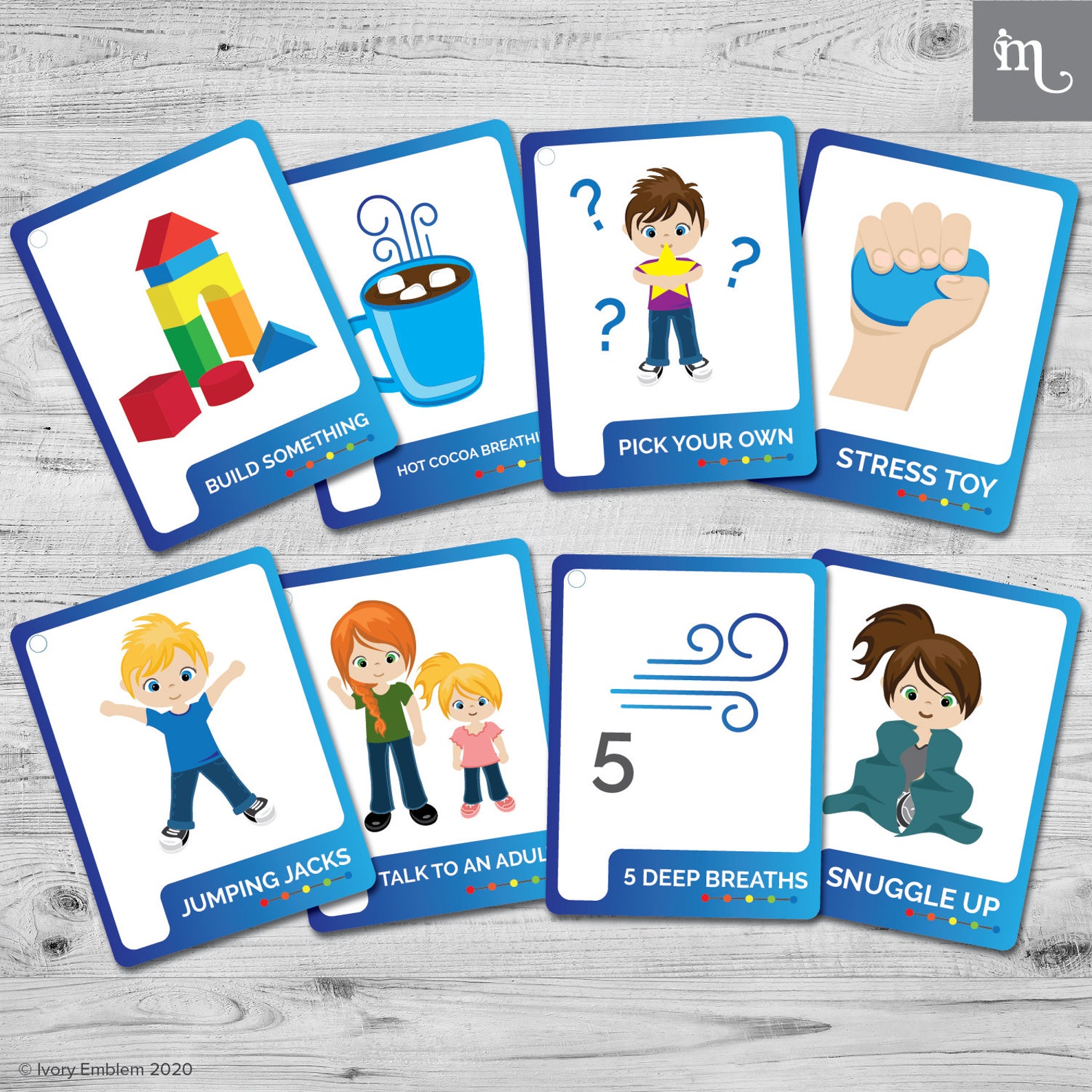 Calm Down Corner | Calm Down Choice Cards | Flashcards - Etsy