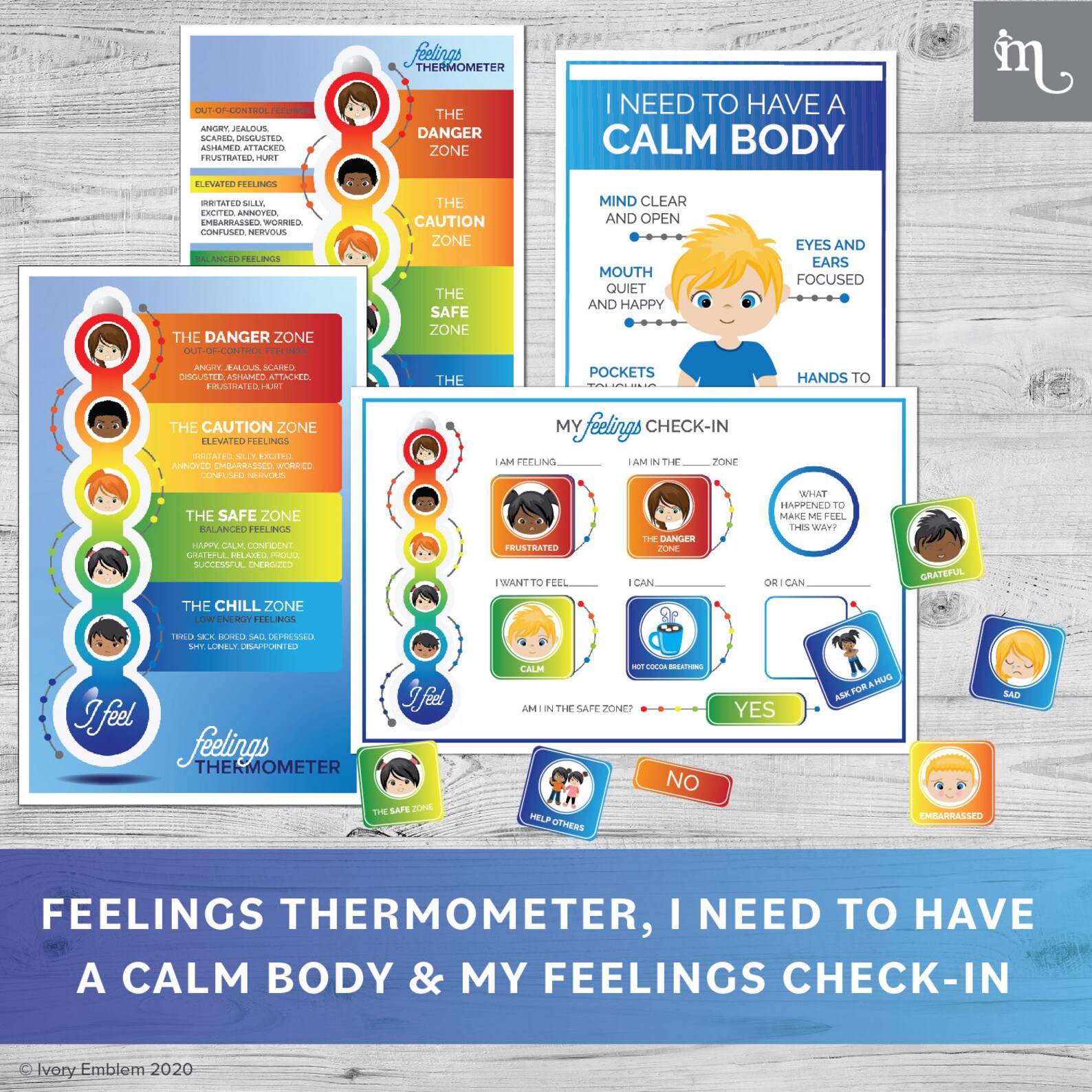 Home Version | Feelings Thermometer Calm Down Corner Bundle | Printable ...