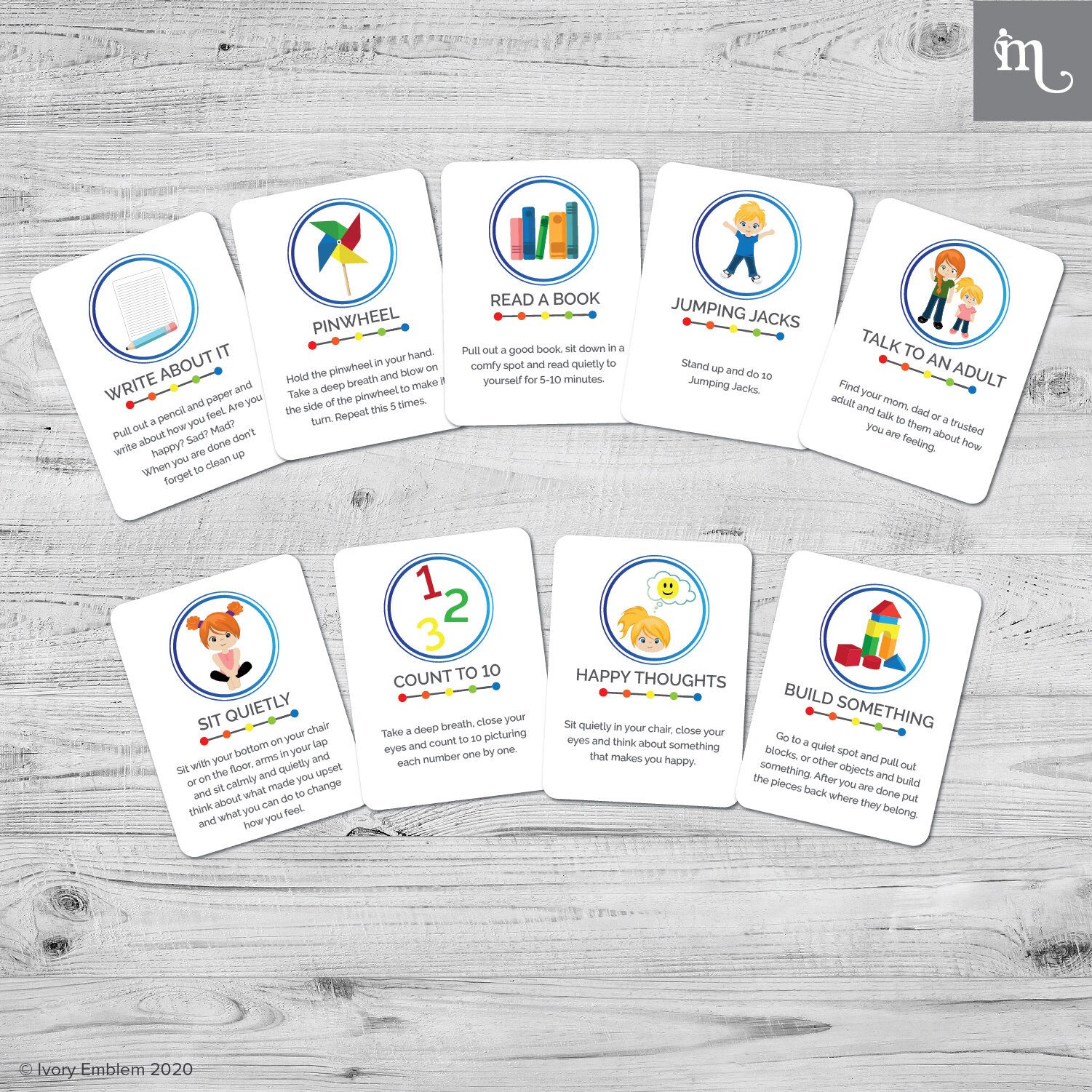 Calm Down Corner | Calm Down Choices Bingo Game | Printable - Etsy