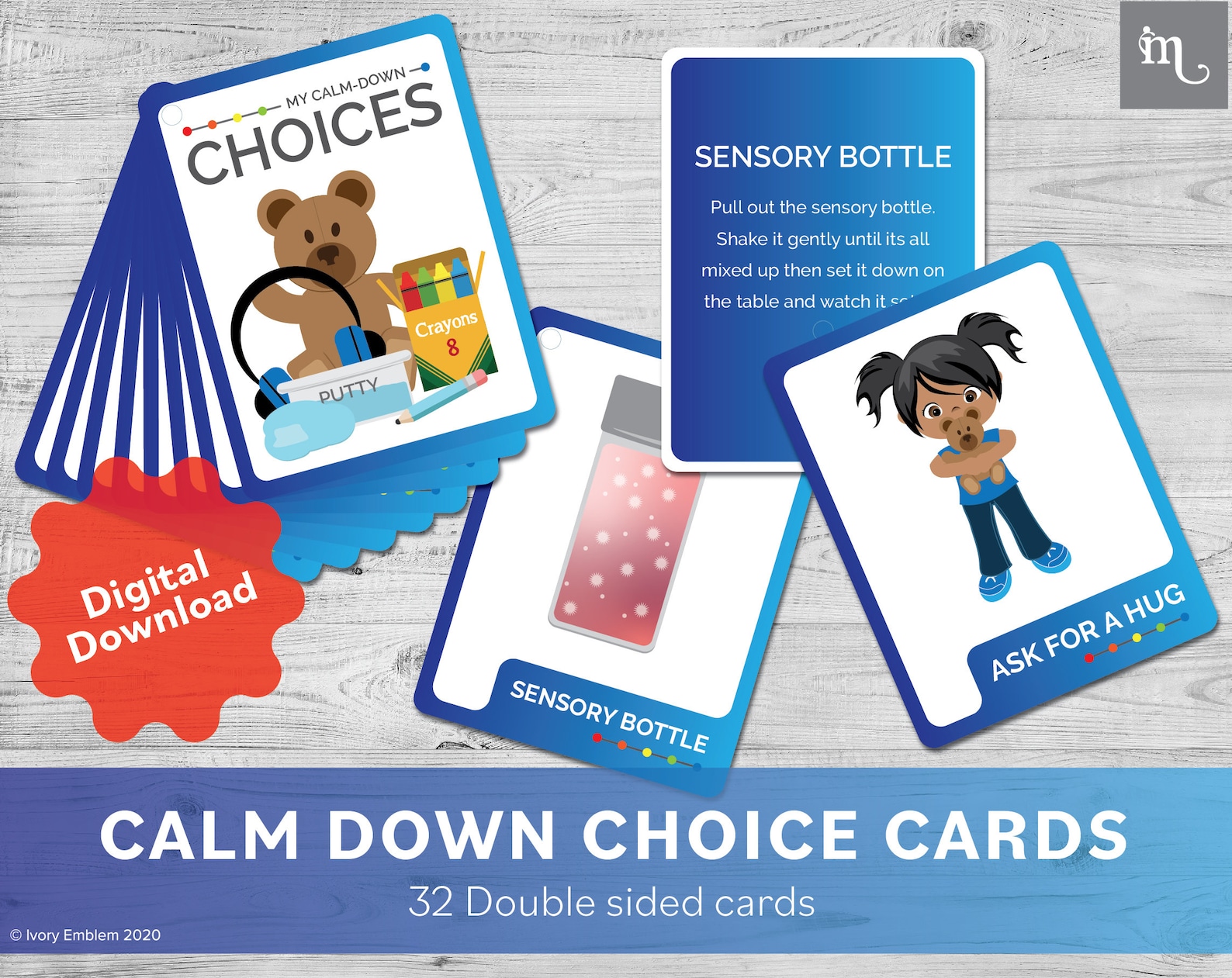 Calm Down Corner | Calm Down Choice Cards | Flashcards - Etsy